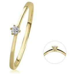 Diamantring ONE ELEMENT "0,05 ct Diamant Brillant Ring aus 585 Gelbgold" Gr. 59, gold, Fingerringe, Damen, 59, 0,05 mit Diamant, Diamanten Gelbgold 585 Gold, Diamanten, Gelbgold 585, Gold, Diamantring, Sorgf&auml;ltig gefertigt &ndash; zarte Diamantakzente mit besonderer Strahlkraft
