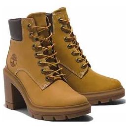 Schn&uuml;rstiefelette Timberland "ALLINGTON HEIGHTSMID LACE UP BOOT", Damen, Gr. 41, gelb (wheat), Leder, Synthetik, Schuhe Schn&uuml;rstiefelette, Winterschuhe, Winterstiefel, Schn&uuml;rboots, Winterboots