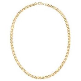 Collier Firetti "Schmuck Geschenk Halsschmuck Halskette Kette Achterkette", gold (gelbgoldfarben), Halsketten, Damen, Messing, L: 50 B: 6mm, Collier, B:6mm