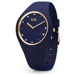 Ice Watch Quarzuhr ICE-WATCH "ICE cosmos - Small - 2H", blau (dunkelblau), Armbanduhren, Damen, Quarzuhr, Armbanduhr, Damenuhr, Mineralglas, analog, Silikonarmband