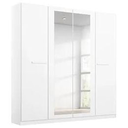 Dreht&uuml;renschrank Rauch "Kleiderschrank Schrank Garderobe Garderobenschrank Stauraumwunder MODI", wei&szlig;, B:181cm H:210cm T:54cm, Holzwerkstoff, Schr&auml;nke, Dreht&uuml;renschrank, optional mit Spiegel MADE IN GERMANY
