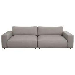 Big-Sofa Musterring "LUCIA", beige (bisquit puro), B:252cm H:81cm T:124cm, Flachgewebe FLORIS (100% Polyester);Flachgewebe VALMONT (60% Baumwolle/ 40% Leinen);Microfaser CRONA (100% Polyester), Sofas, Big-Sofa, in vielen Qualit&auml;ten und 4 unterschiedlichen N&auml;hten, 2,5-Sitzer