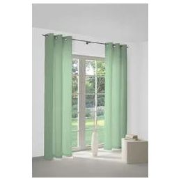 Vorhang WIRTH "Neveres" Gr. 4, gr&uuml;n (jade), B:135cm H:245cm, Jacquard, Baumwolle, Gardinen