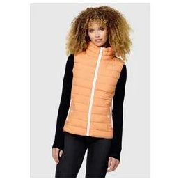 Steppweste Marikoo "Reimii", Damen, Gr. S, orange (apricot sorbet), Obermaterial: 100% Polyester; Obermaterial 2: 95% Polyester, 5% Elasthan; Innenseite: 100% Polyester; Futter: 100% Polyester; Wattierung: 100% Polyester, Westen Steppweste, mit sch&ouml;nem Steppdesign