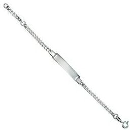 Armband Vivance "925 Silber rhodiniert Schildband", wei&szlig;, Armb&auml;nder, Damen, 14cm, Silber 925 (Sterlingsilber), gl&auml;nzend, Armband