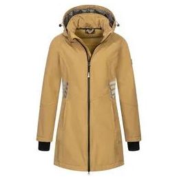 Softshelljacke Arctic Seven "ASGiuliana", Damen, Gr. L, beige, Obermaterial: 96% Polyester, 4% Elasthan; Innenseite: 100% Polyester, Jacken Softshelljacke, mit abnehmbarer Kapuze