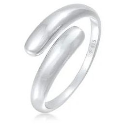 Fingerring Elli "Wickelring Zart Basic 925 Sterling Silber" Gr. 56, silber, Fingerringe, Damen, 56mm, ohne Stein, Silber 925 (Sterlingsilber), 1,6mm, Fingerring