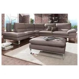 Ecksofa Calia italia "Dave, italienisches Designsofa mit erstklassigem Sitzkomfort, L-Form", braun (espresso), B:297cm H:87cm T:97cm, NaturLeder Sorrento;Leder Bull, Sofas, Ecksofa, mit tollen Lederbez&uuml;gen