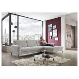 Ecksofa DIE PLANBAR "MP-IN20110 L-Form mit Kaltschaum-Polsterung", grau, B:302cm H:87cm T:178cm, 100% Polyester, Sofas, Ecksofa, optional mit Funktionen erh&auml;ltlich