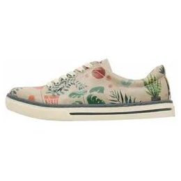Sneaker DOGO "Classic Schn&uuml;rsneaker A Pair Of Doves Damen Sneaker", Damen, Gr. 38, Normalschaft, gr&uuml;n (natur, gr&uuml;n), Lederimitat, Schuhe Sneaker, Handgefertigt