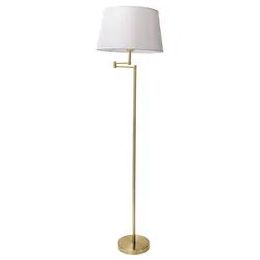 N&auml;ve N&Auml;VE Stehlampe "Bologna", beige (beige, messing), 1, &Oslash; 40cm H: 158cm, 1 Stk., Leuchten, schirm schwenkbar, Stehlampe