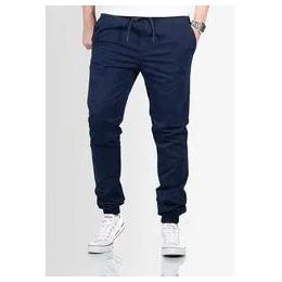 Chinohose Alessandro Salvarini "ASGenteliio", Herren, Gr. W32/L30, L&auml;nge 30, blau (dunkelblau), Obermaterial: 98% Baumwolle, 2% Elasthan, Hosen Chinohose, mit sehr hohen Tragekomfort
