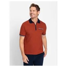 Poloshirt Catamaran "Kurzarm-Poloshirt", Herren, Gr. 56/58, rot (rostrot), 100% Baumwolle, unifarben, Shirts