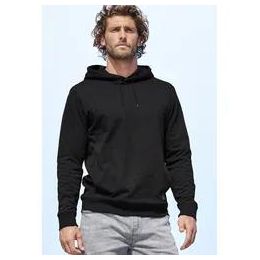 Hoodie John Devin, Damen, Gr. XXL (60/62), schwarz, angeraute Sweatware, Obermaterial: 60% Baumwolle, 40% Polyester, unifarben, regular fit normal, Rundhals, angesetztes B&uuml;ndchen, Sweatshirts Hoodie, Langarm, Sweatshirt mit Rundhals und Kapuze, Baumwollmischung
