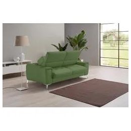Schlafsofa Egoitaliano "Francine Designsofa, Loungesofa mit Dauerschlaffunktion, Breite 233 cm", gr&uuml;n (sprite), B:233cm H:100cm T:106cm, Leder CAREZZA (echtes Rindsleder) ist ein Naturleder, dass die urspr&uuml;nglichen Eigenschaften der Haut nicht ver&auml;ndert. Das Vorhandensein von verheilten Narben, K&ouml;rnungsunterschiede, Falten, Adern, Unterschiede in den Farbt&ouml;nen und andere Spuren, die die Natur auf 