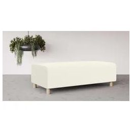 Polsterhocker OTTO HOME "Suyala", beige (creme), B:153cm H:46cm T:66cm, 100% Polyester, Hocker, Polsterhocker