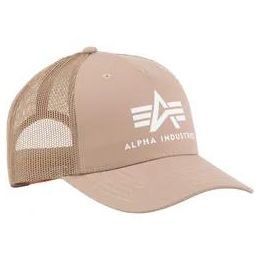 Trucker Cap Alpha Industries "Basic Trucker Cap", Herren, Gr. onesize, orange (dusty coral), Baumwolle, Caps