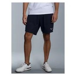 Bermudas TRIGEMA "TRIGEMA Bermuda mit praktischem Kordelzug", Herren, Gr. XXL, Normalgr&ouml;&szlig;en, blau (navy), Sweatware, 70% Baumwolle, 30% Polyester, Hosen Bermudas