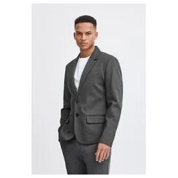 Sakko Blend "BHLangford", Herren, Gr. 46, charcoal mix, 64% Viskose, 31% Polyester, 5% Elasthan, unifarben, regular fit taillenlang, eingesetzt, Sakkos Sakko, Klassisches Sakko mit Klappentaschen