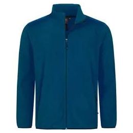 Fleecejacke DEPROC ACTIVE "KIRKVALE V MEN", Herren, Gr. 5XL (62), blau (navy), 100% Polyester, bequem, gerader Abschluss mit Gummizug, Jacken Fleecejacke, weiche Fleecejacke in traditioneller Optik