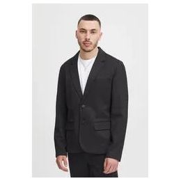 Sakko Blend "BHLangford", Herren, Gr. 58, schwarz, 64% Viskose, 31% Polyester, 5% Elasthan, unifarben, regular fit taillenlang, eingesetzt, Sakkos Sakko, Klassisches Sakko mit Klappentaschen