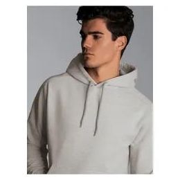 Kapuzensweatshirt TRIGEMA "TRIGEMA Hoodie aus Sweatqualit&auml;t", Herren, Gr. L, grau (grau, melange), 70% Baumwolle, 30% Polyester, lang, Rundhals, Sweatshirts