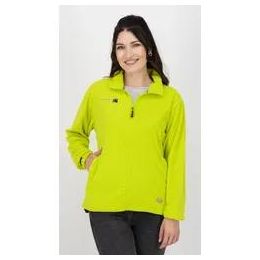 Fleecejacke DEPROC ACTIVE "CELISTA NEON", Damen, Gr. 40/42 (M), gr&uuml;n, 100% Polyester, mit Gummizug, Jacken Fleecejacke, auch in Gro&szlig;en Gr&ouml;&szlig;en erh&auml;ltlich