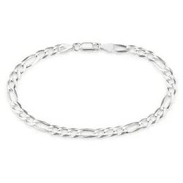Armband Bruno Banani "Schmuck Geschenk Silber 925 Armschmuck Armkette Figarokette" Gr. 19, silber (silberfarben), Armb&auml;nder, Herren, 19, Silber 925 (Sterlingsilber), Armband
