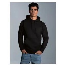Kapuzensweatshirt TRIGEMA "TRIGEMA Hoodie aus Sweatqualit&auml;t", Herren, Gr. XL, schwarz, 70% Baumwolle, 30% Polyester, lang, Rundhals, Sweatshirts