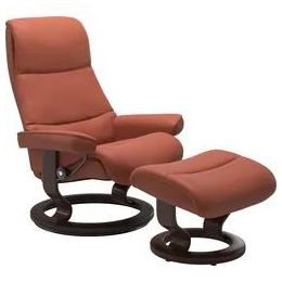 Relaxsessel stressless "View", rot (henna paloma), B:82cm H:108cm T:81cm, Leder BATICK: BATICK ist ein leicht korrigiertes, durchgef&auml;rbtes und genarbtes M&ouml;belleder, bei dem die meisten Unebenheiten und Spuren in der Regel entfernt wurden.;Leder PALOMA: PALOMA ist ein durchgef&auml;rbtes Semianilin-M&ouml;belleder mit nat&uuml;rlicher Narbung.;ROHLEDER Stoff Q2 FARON: Ein fester zuverl&auml;ssiger Boucl&eacute; mit einem str