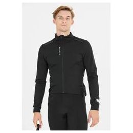 Fahrradjacke ELITE LAB "Bike Elite X1", Damen, Gr. XL, schwarz, 100% Polyester, unifarben, normal, hoch geschlossener Ausschnitt, Jacken Fahrradjacke, mit winddichter Thermo-Funktion