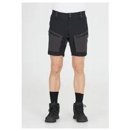 Shorts WHISTLER "Kodiak", Herren, Gr. XXL, US-Gr&ouml;&szlig;en, schwarz (schwarz, grau), 94% Polyamid, 6% Elasthan, mehrfarbig, kurz, Hosen Shorts, aus funktionalem und wasserabweisendem Material