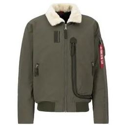Bomberjacke Alpha Industries "DA-3 Bomber", Herren, Gr. S, gr&uuml;n (schwarz olive), Obermaterial: 65% Baumwolle, 35% Nylon, Jacken Bomberjacke