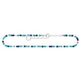 Fu&szlig;kette Thomas Sabo "mit blauen Steinen" Gr. 27, blau (silberfarben, wei&szlig;, hellblau, dunkelblau, wei&szlig;, hellblau, dunkelblau), Fu&szlig;ketten, Damen, 27, Silber 925 (recycelt)