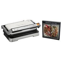 Kontaktgrill Tefal "OptiGrill 2in1 XL GC782D", silber, B:21,4cm H:41,2cm T:50,7cm, Kontaktgrill_Standgrill_Tischgrill_Teppanyakigrill