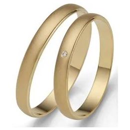 Trauring Firetti "Schmuck Geschenk Gold 375 Hochzeit Ehering "LIEBE" Gr. 62, gold (gelbgoldfarben), Fingerringe, Damen, 62, ohne Brillant, Gelbgold 585, 3mm, Trauring, Made in Germany, wahlweise mit oder ohne Brillant