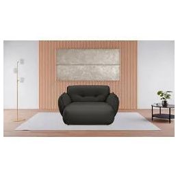 Chaiselongue BETYPE "Be Fluffy, moderner Love Seat, XXL Sofa, Lese-Sessel, Big-Sessel f&uuml;r 2", grau (anthracit), B:182cm H:87cm T:184cm, 100% Polyester, Sofas, Chaiselongue, Softes Sitzgef&uuml;hl, moderne Kedernaht, hochwertiger Bezug