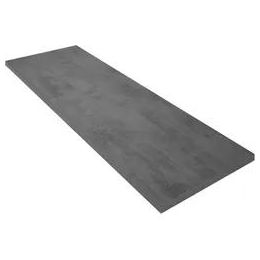 Arbeitsplatte Nobilia "passend zu allen Serien, St&auml;rke: 3,8 cm", grau (beton schiefergrau nachbildung), B:180cm H:3,8cm T:60cm, Holzwerkstoff, Tischplatten, von drei Seiten beschichtet, in drei Breiten: 180, 210 und 240 cm