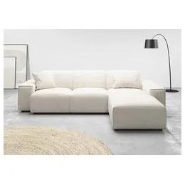 Ecksofa Home Affaire "Glimminge L-Form auch in Breitcord, Feincord + Easy care-Bezug", wei&szlig;, B:264cm H:71cm T:191cm, 95% Polyester, 5% Nylon, Sofas, Ecksofa, Breite 264, Zierkissen