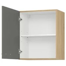 H&auml;ngeschrank KOCHSTATION "KS-Scafa", wahlweise T&uuml;rschlag rechts oder links", grau (anthrazit, bergeiche), B:40cm H:60cm T:35cm, Schr&auml;nke, H&auml;ngeschrank, in meheren Breiten, H&ouml;he 60 cm, wahlweise T&uuml;rschlag rechts oder links