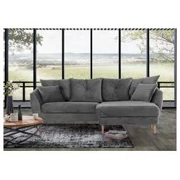 Ecksofa GUTMANN FACTORY, grau, B:210cm H:70cm T:156cm, 100% Polyester, Sofas, Ecksofa