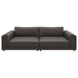 Big-Sofa 3C Candy "Karalis mit extra gro&szlig;er Sitztiefe, elegantes Mega Sofa zum Relaxen", braun (espresso), B:294cm H:85cm T:150cm, 100% Leder, Sofas, Big-Sofa, auch in Cord- oder Leder-Bezug, lose Kissen, loungige Bequemlichkeit