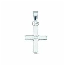 Adelia&acute;s Kettenanh&auml;nger ADELIA ́S "Damen & Herren 925 Silber Kreuz Anh&auml;nger mit Zirkonia", silber, Schmuckanh&auml;nger, Damen, mit Zirkonia, Silber 925 (Sterlingsilber), Kettenanh&auml;nger, mit Zirkonia Silberschmuck f&uuml;r Damen & Herren
