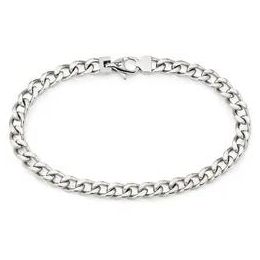 Edelstahlarmband Bruno Banani "Schmuck Geschenk Armkette Panzerkette Silber" Gr. 21, silber (edelstahlfarben), Armb&auml;nder, Herren, 21, Edelstahl, Edelstahlarmband