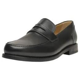 Loafer Henry Stevens "Haywood PL Businessschuh", Herren, Gr. 45,5, schwarz, Boxcalf, Schuhe Loafer, Herren Halbschuhe Leder handgefertigt, Anzugschuhe Slipper