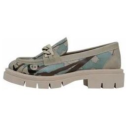 Loafer DOGO "Cindy Loafer Panda Hug Damen Halbschuhe", Damen, Gr. 36, Normalschaft, blau, Lederimitat, Schuhe Loafer, Handgefertigt