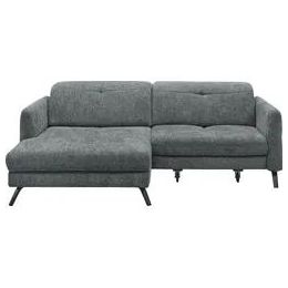 Ecksofa "SO 4400 V", grau (graphite), B:259cm H:84cm T:167cm, 100% Polyester, SET ONE BY Musterring, Sofas, Ecksofa, wahlweise mit motorischer Bettfunktion & Kopfverstellung, Fu&szlig; schwarz