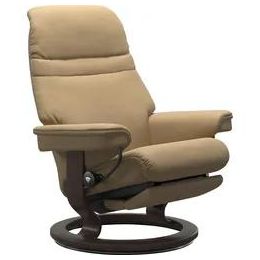Relaxsessel stressless "Sunrise", beige (sand paloma), B:88cm H:103cm T:78cm, Leder BATICK: BATICK ist ein leicht korrigiertes, durchgef&auml;rbtes und genarbtes M&ouml;belleder, bei dem die meisten Unebenheiten und Spuren in der Regel entfernt wurden.;Leder PALOMA: PALOMA ist ein durchgef&auml;rbtes Semianilin-M&ouml;belleder mit nat&uuml;rlicher Narbung.;ROHLEDER Stoff Q2 FARON: Ein fester zuverl&auml;ssiger Boucl&eacute; mit einem