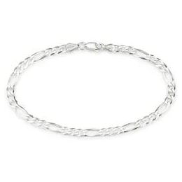 Armband Bruno Banani "Schmuck Geschenk Silber 925 Armschmuck Armkette Figarokette" Gr. 19, silber (silberfarben), Armb&auml;nder, Herren, 19, Silber 925 (Sterlingsilber), Armband