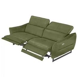 2,5-Sitzer Egoitaliano "Dafne, elegantes Designsofa mit hohem Sitzkomfort", gr&uuml;n (kiwi), B:208cm H:97cm T:108cm, Sofas, mit und ohne elektrischer Relaxfunktion, Kopfteile manuell verstellbar